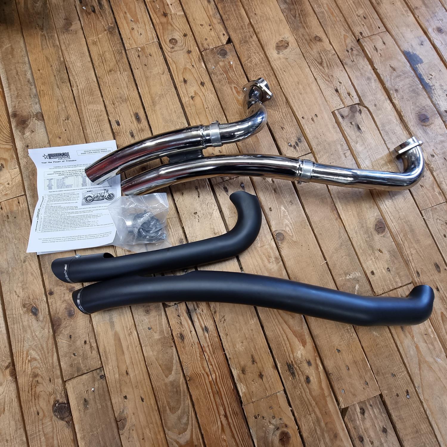 Radical Radius exhaust black sculpted slashcut tips all Scout models 15-23 - Moore Speed Racing